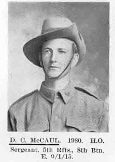 Sergeant Donald Curteis Mccaul
